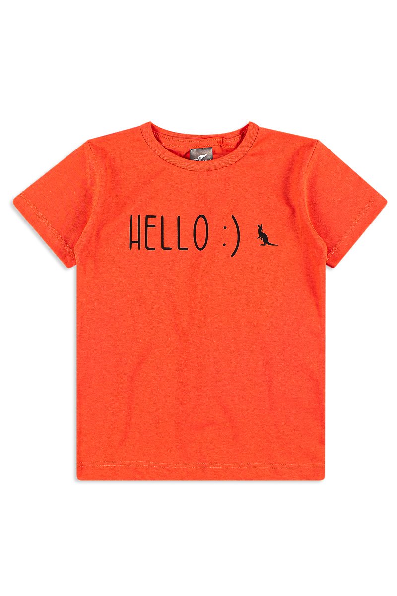 Conjunto Infantil Menino Hello Coral Kangulu Coral